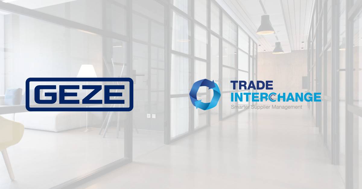 GEZE UK subscribes to cloud-based supplier management solutions
